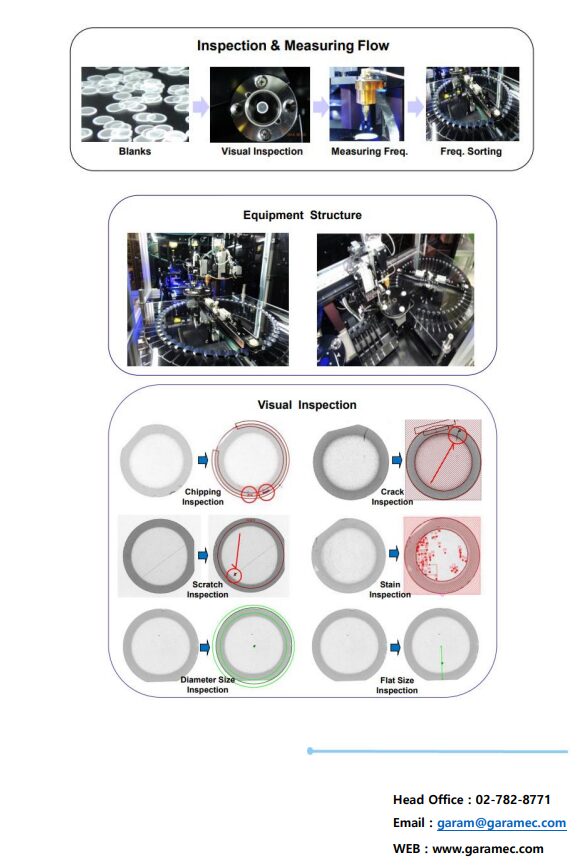Automatic VIsual Inspection & Frequency Sorting System – 가람전자
