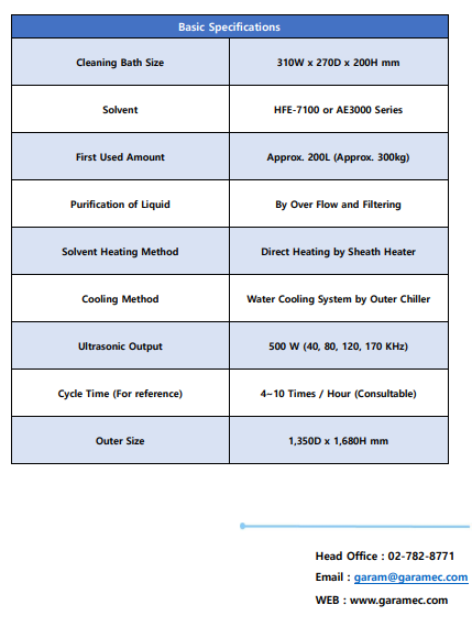 Vacuum Ultrasonic Cleaning System – 가람전자