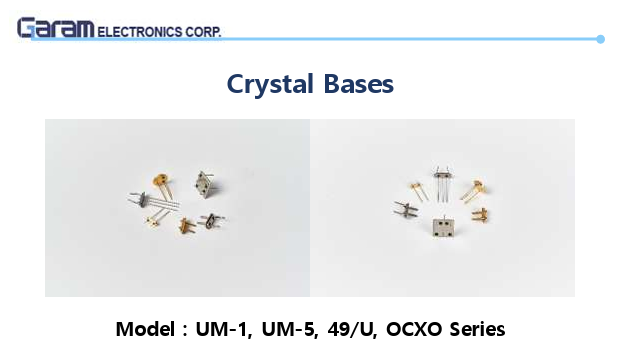 Crystal Bases Spec Sheet – 가람전자